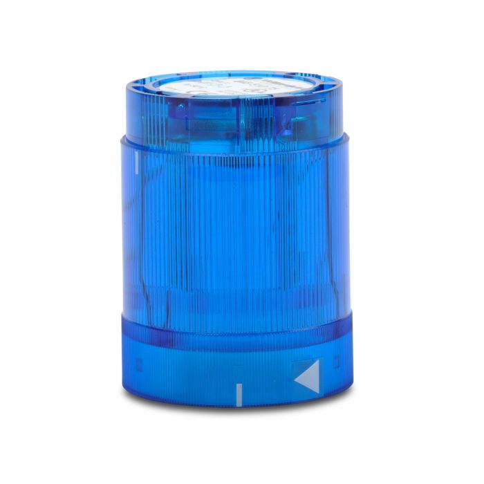 WERMA light element, 50mm diameter, blue lens, LED, blinking (1Hz ON ...