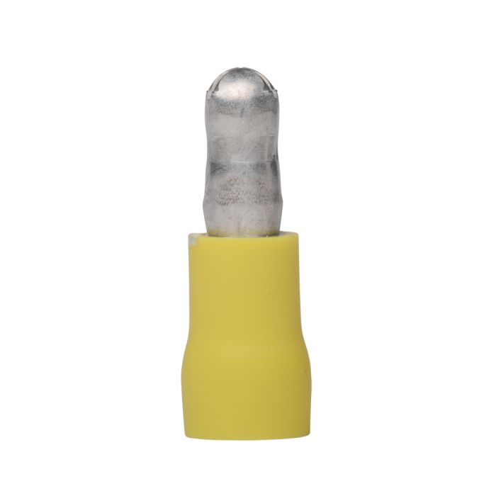 Z+F bullet connector, male, 12-10 AWG, yellow, 5mm bullet diameter ...