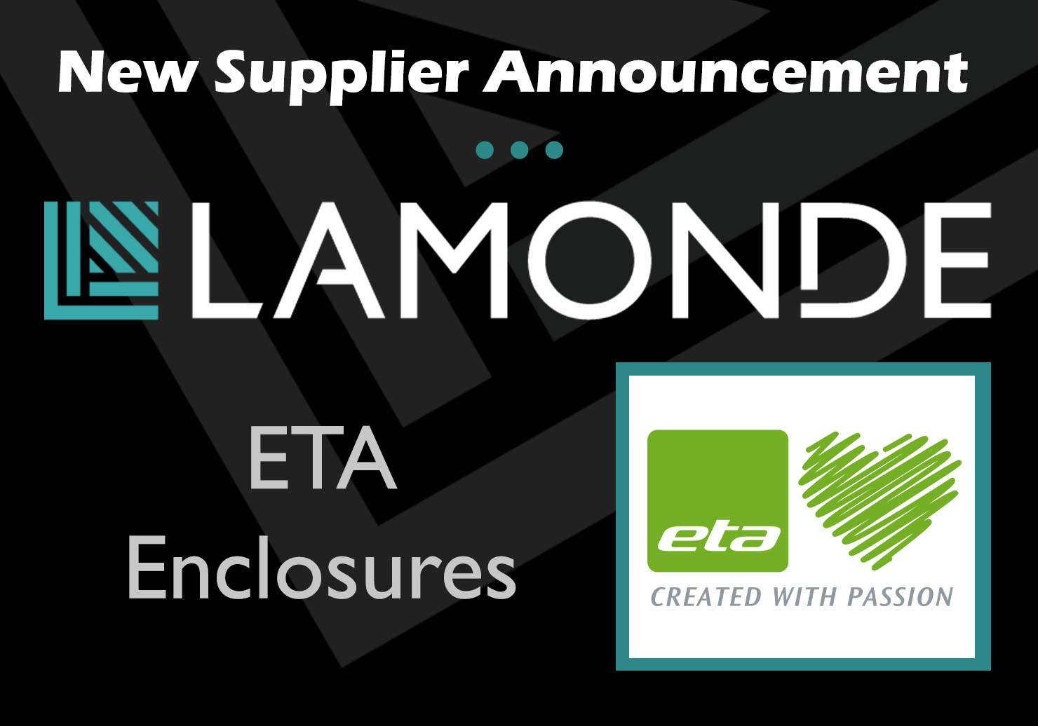 New Supplier Announcement - ETA Enclosures