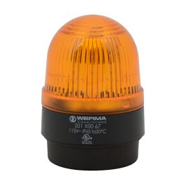 WERMA industrial signal beacon, 58mm diameter, yellow lens, permanent ...